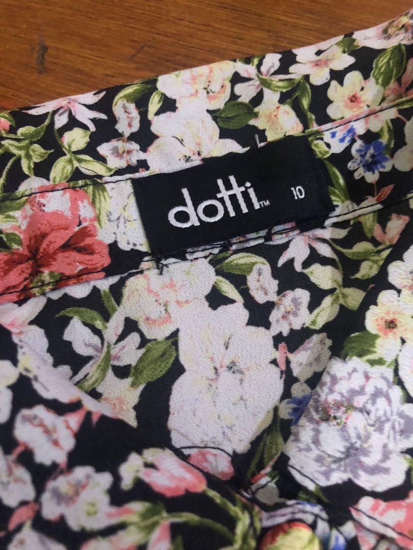 Dotti (AU brand) Floral Cold Shoulder Dress, Women's Fashion, Dresses ...