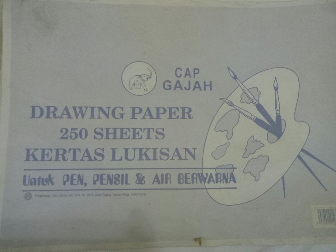 Drawing paper/kertas lukisan, Hobbies & Toys, Books & Magazines, Comics ...