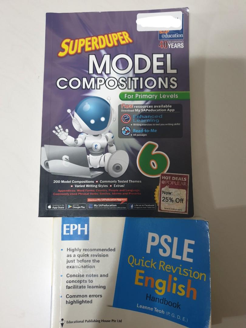 english quick revision book for PSLE and superduper model compositions ...