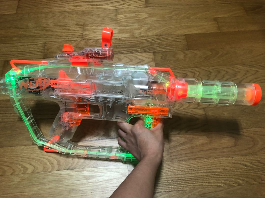 Evader Modulus Nerf Motorized Light-Up Toy Blaster Includes 12 Official ...