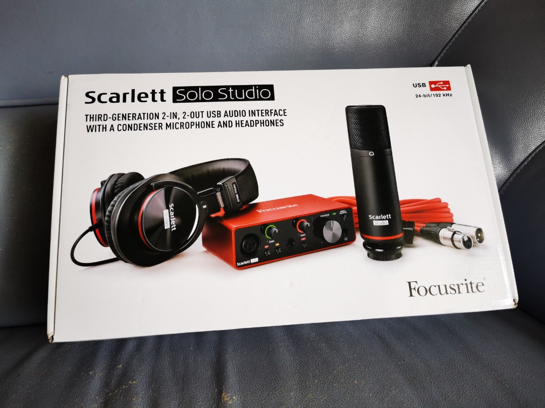 Focusrite Scarlett Solo Studio 3rd Gen, Audio, Portable Audio ...
