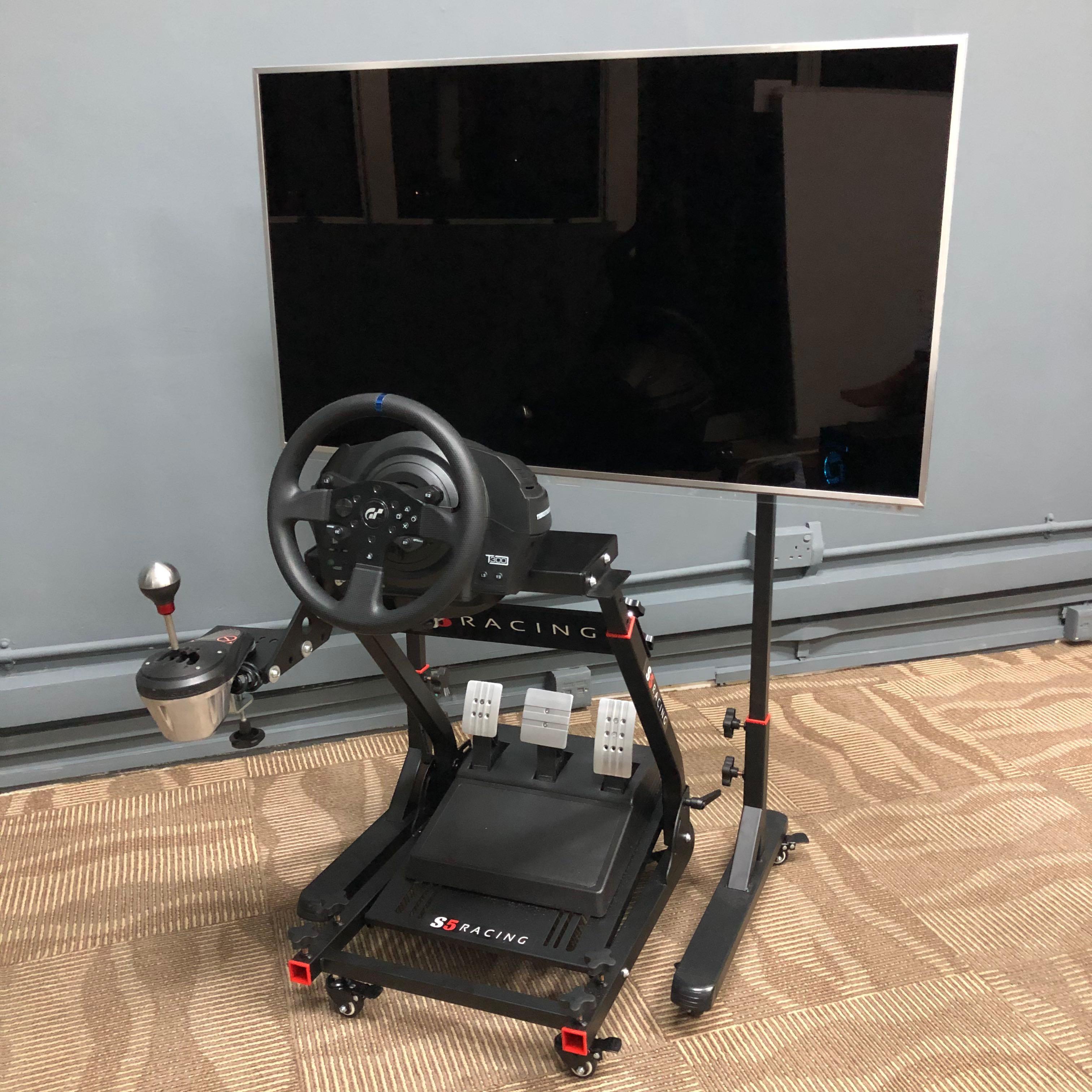 G29 t300rs wheelstand foldable rig/racing wheel stand, Video Gaming ...