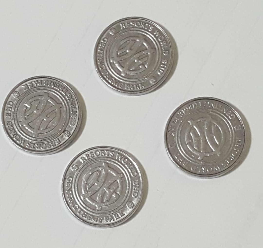 Genting amusement park token 4pcs, Hobbies & Toys, Collectibles ...