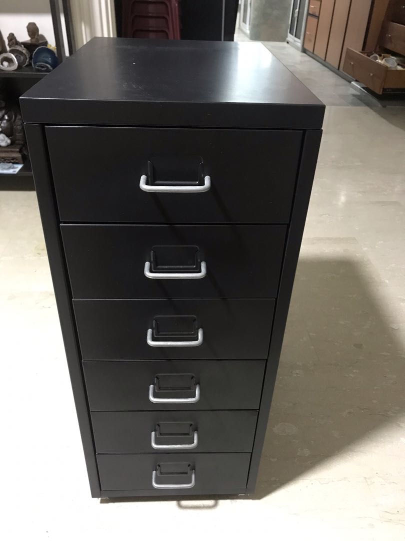 IKEA metal cabinet with 6 drawer, Furniture & Home Living, Furniture ...