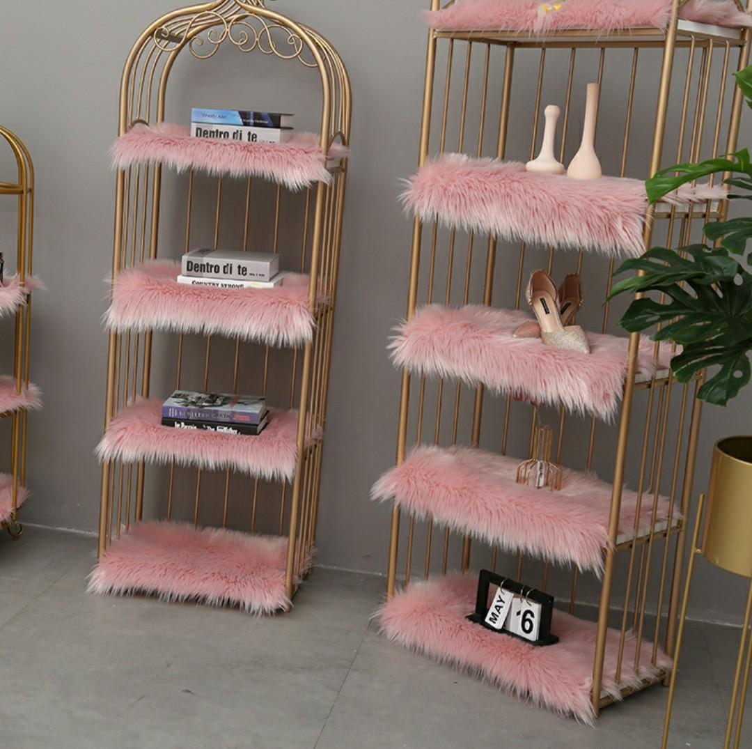 Light pink furry table mat, Babies & Kids, Bathing & Changing, Other ...