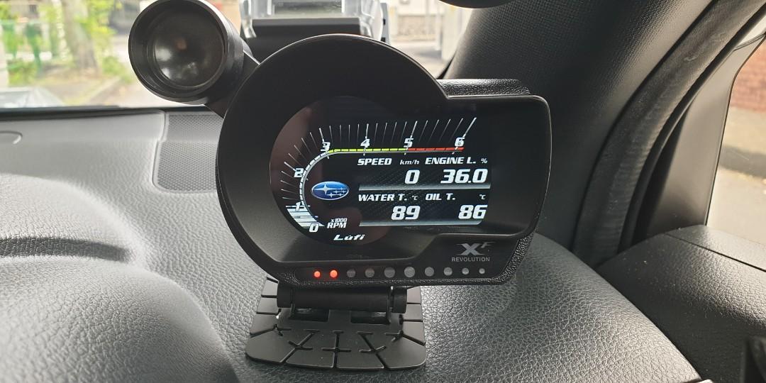 Lufi XF Revolution OBD2 Gauge with RPM Shift Light, Car Accessories ...