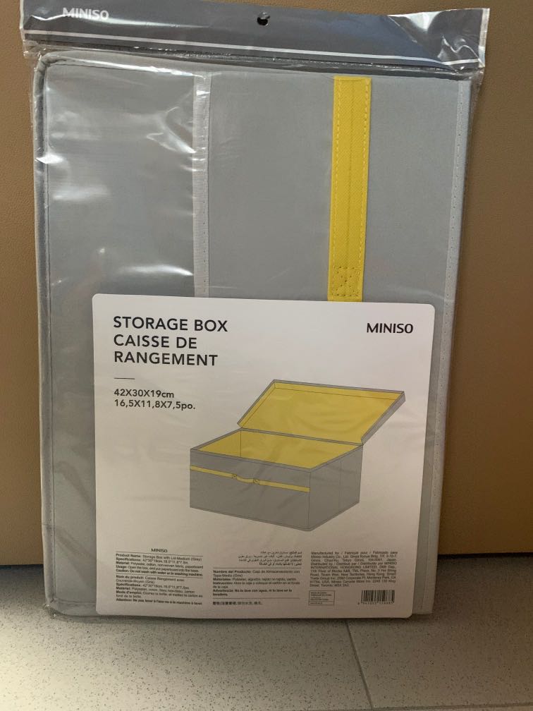 Miniso Storage Box, Furniture & Home Living, Home Improvement ...