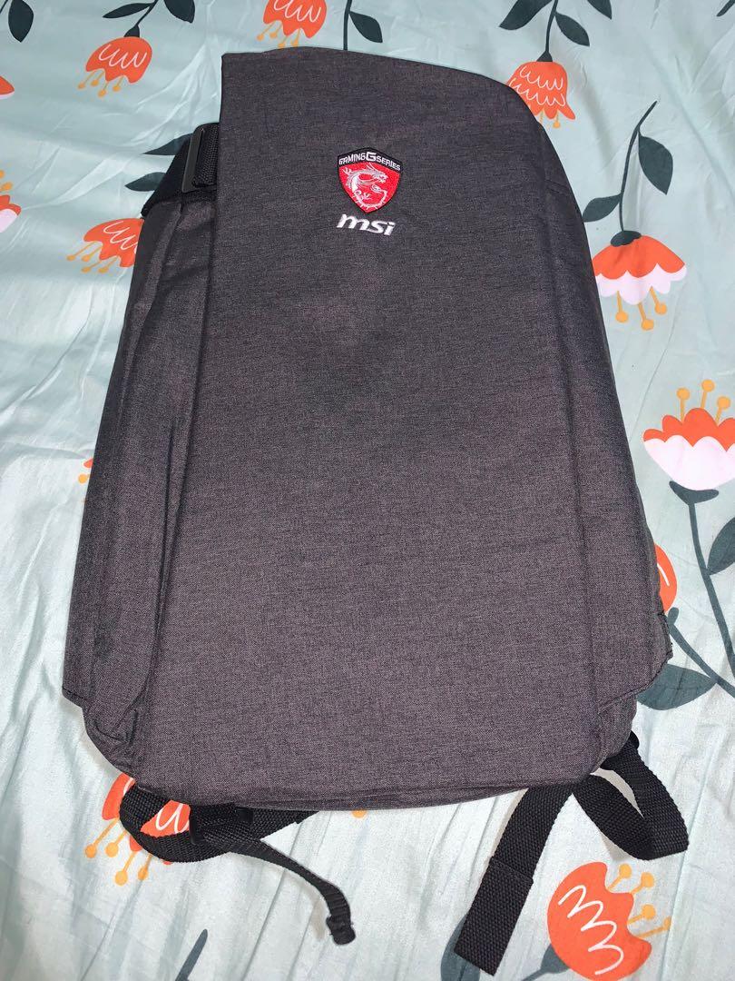 MSI Gaming Series Air Backpack 15.6” 17” Original (Grey), Men's Fashion ...