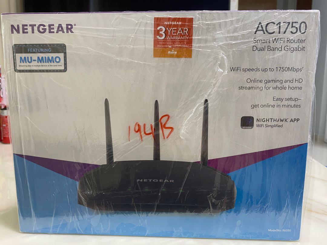 NETGEAR R6350 Dual Band Gigabit Smart WiFi Router - AC1750, Computers ...