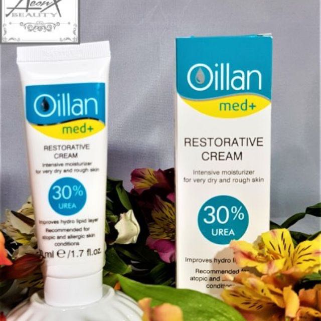 Oillan Med+ Restorative Cream with 30% urea, Beauty & Personal Care ...