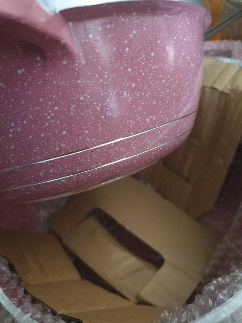 Pink Dessini Non-stick Cookware, Furniture & Home Living, Kitchenware ...