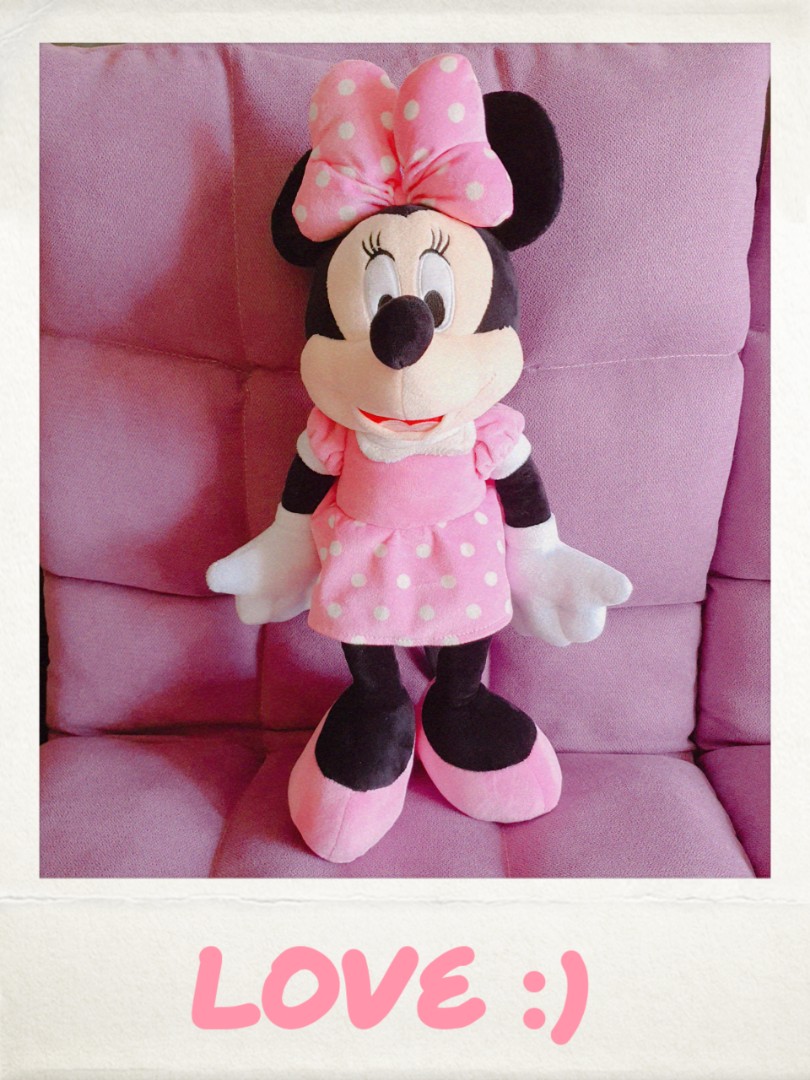 Pink Minnie Mouse Soft Toy Plushie, Hobbies & Toys, Toys & Games on ...