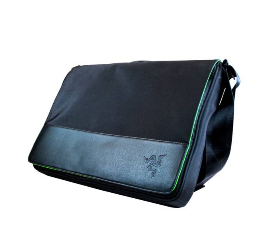 Razer blade 17" nylon messenger bag for laptop, Men's Fashion, Bags ...