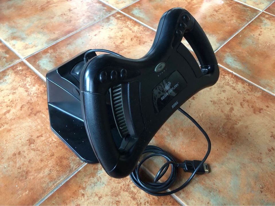 SEGA Saturn Racing Wheel, Video Gaming, Video Games, PlayStation on ...