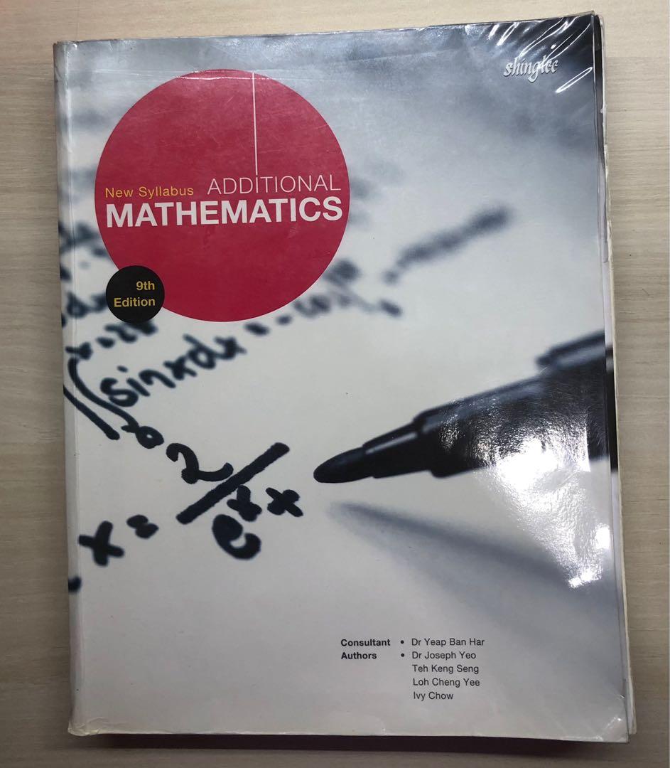 Shing lee Additional Mathematics Textbook, Hobbies & Toys, Books ...