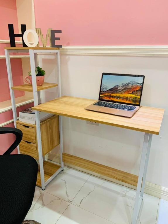 Table with chair Computer table with office chair, Furniture & Home ...