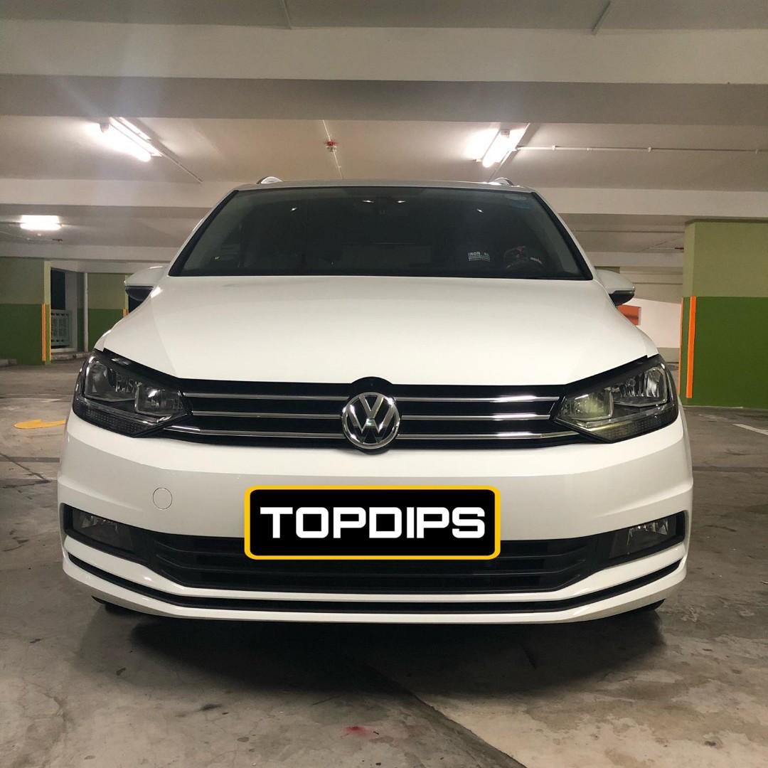 VW Touran Dechrome Volkswagen Touran Plastidip Front Grille Logo Emblem ...