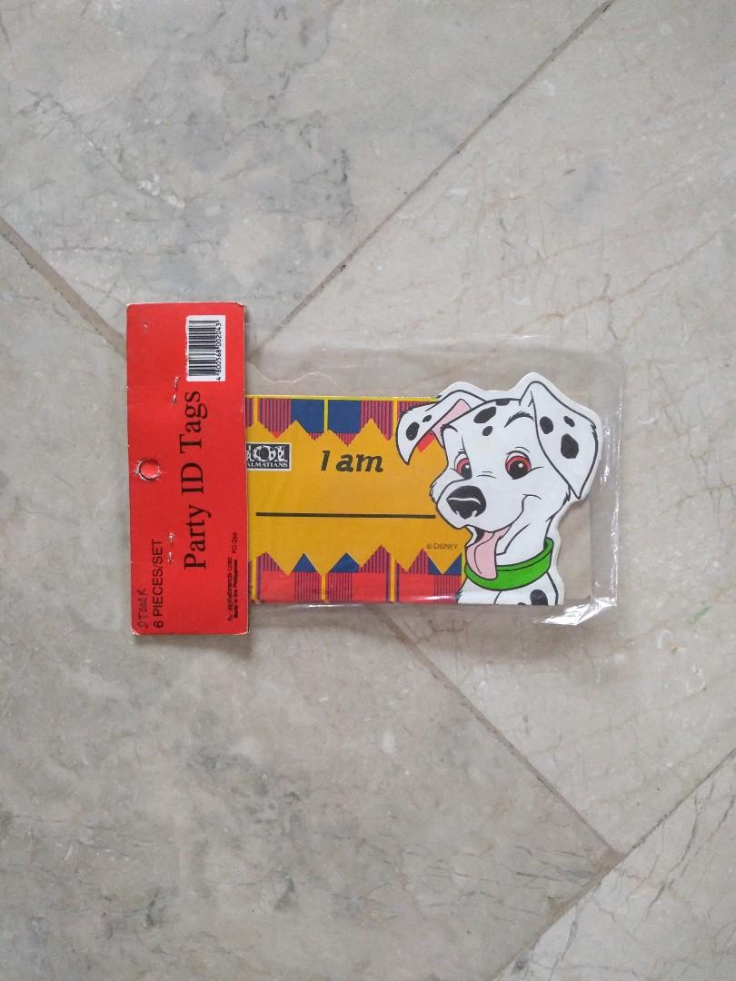 101 Dalmatians Name Tag (6pcs/pack), Everything Else, Others on Carousell
