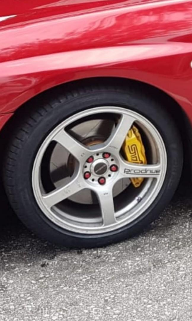 17" rim Prodrive GC-05 with center cap and tyre, Car Accessories, Tyres ...