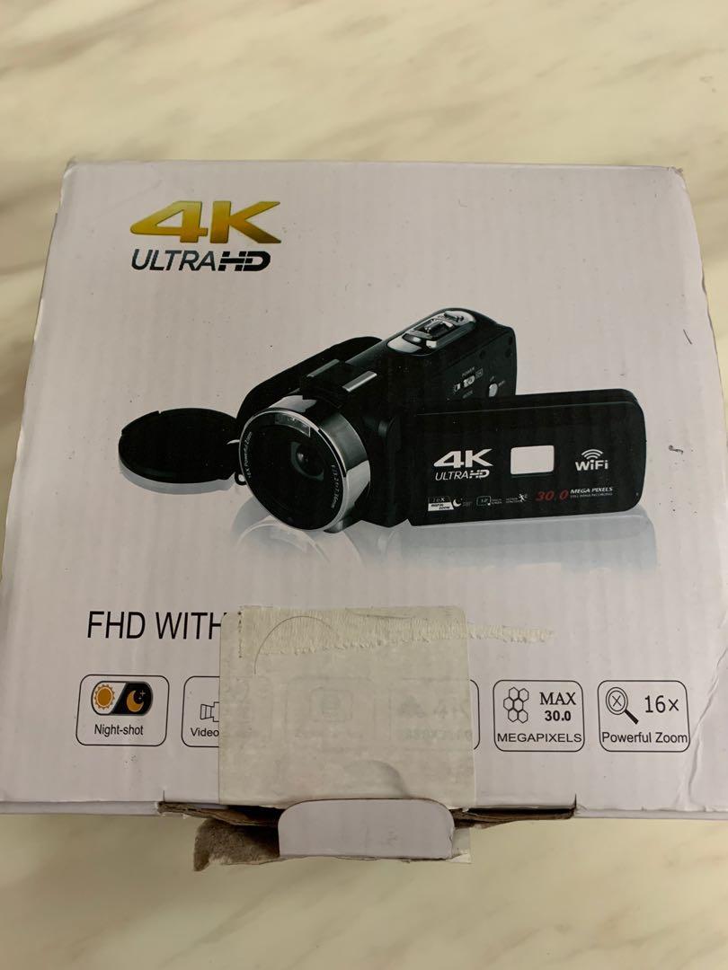 4K UltraHD video camera with FREE video microphone. Refer to all photos ...