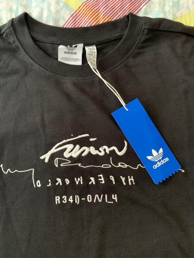Adidas original graffiti hyper world mirror word limited edition tee ...