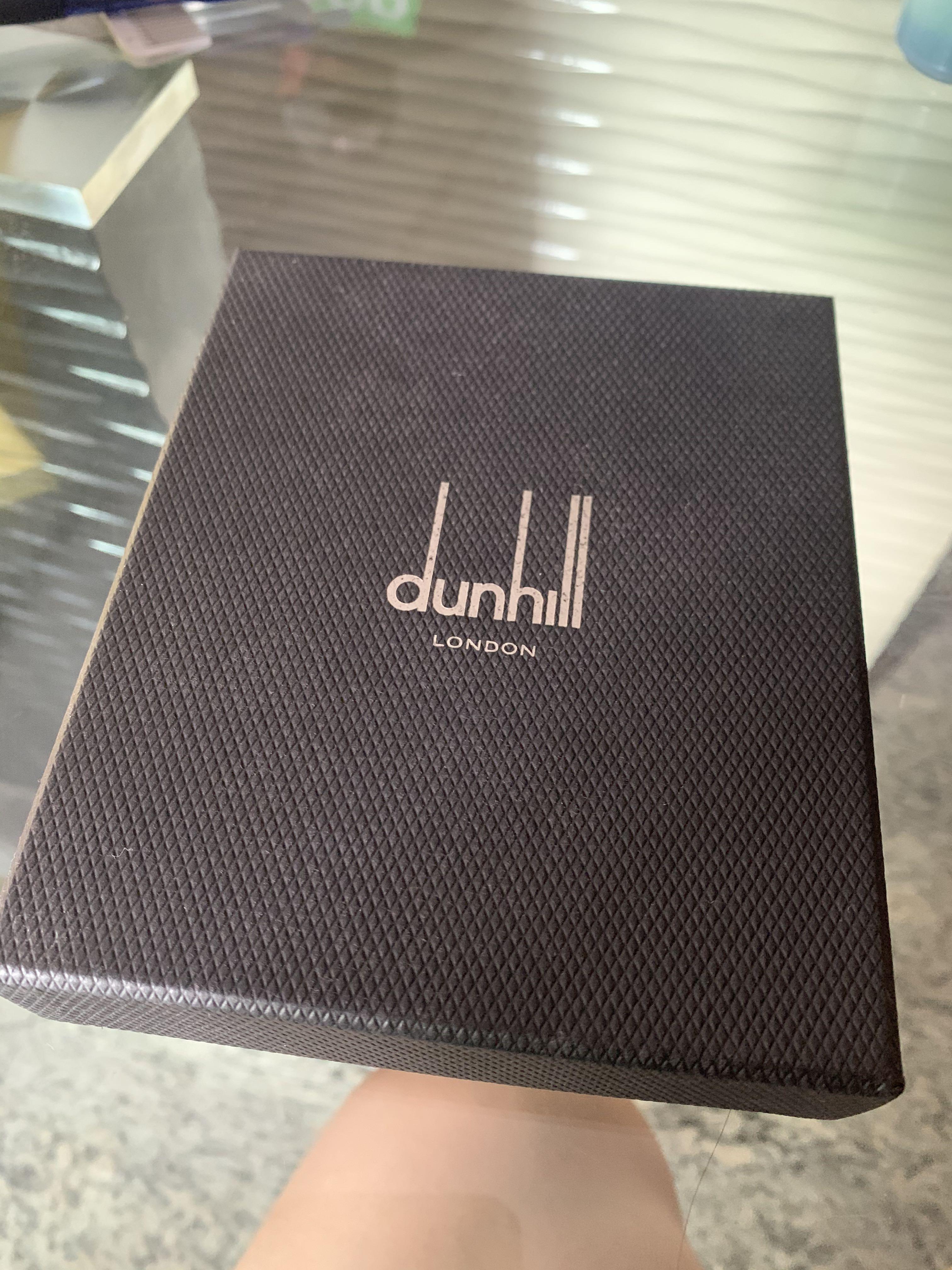 Alfred Dunhill Men Bi-Fold Wallet with Coin Pouch, Men's Fashion, Bags ...
