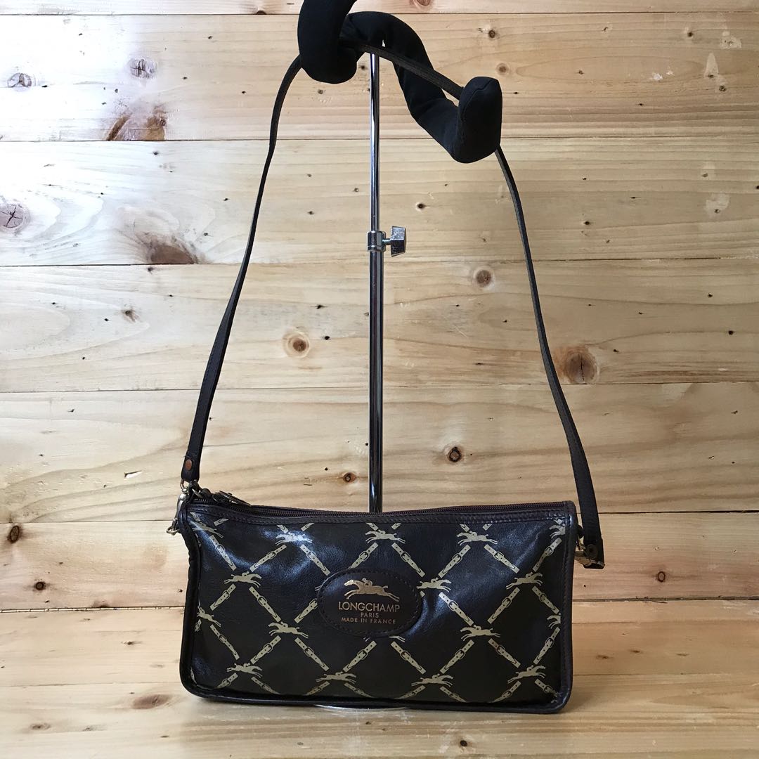 AUTH LONGCHAMP MONOGRAM VERTICAL SLING, Women's Fashion, Bags & Wallets ...