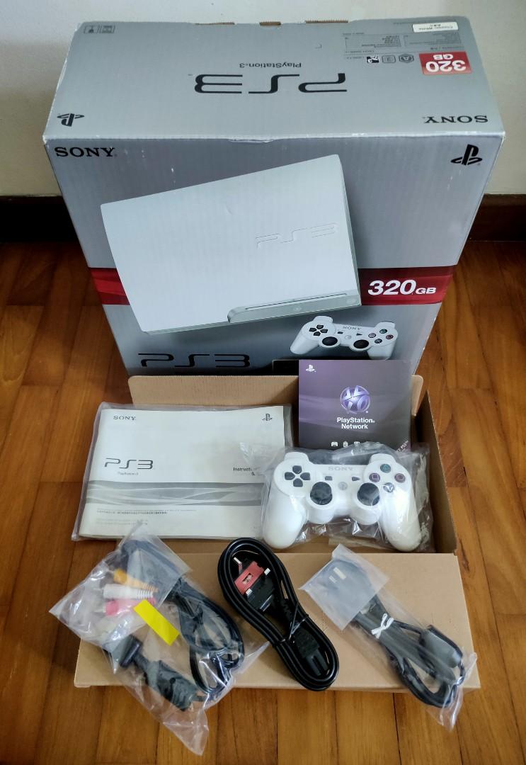 (Brand New Rare) Sony PlayStation 3 Slim 320 GB (Classic White), Video ...