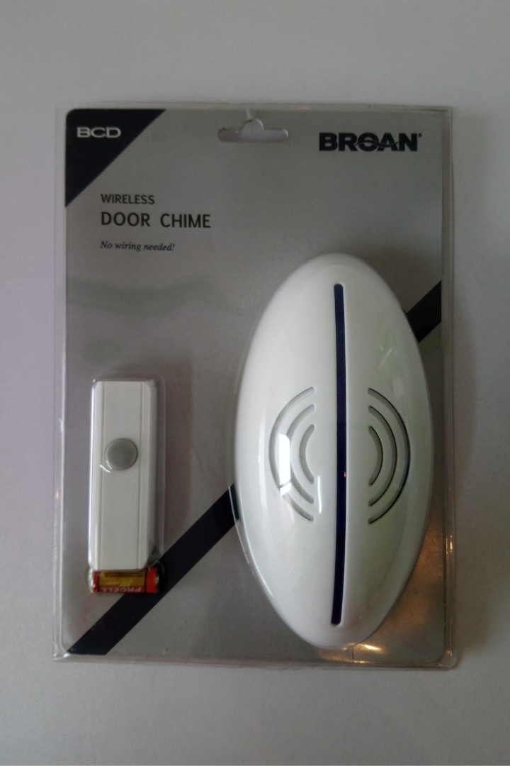 BROAN Wireless Door Chime, Furniture & Home Living, Security & Locks ...