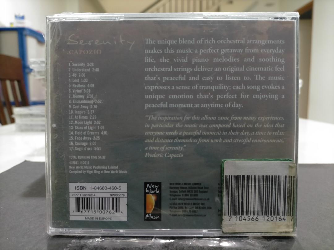 (CD) Serenity - Capozio, Hobbies & Toys, Music & Media, CDs & DVDs on Carousell