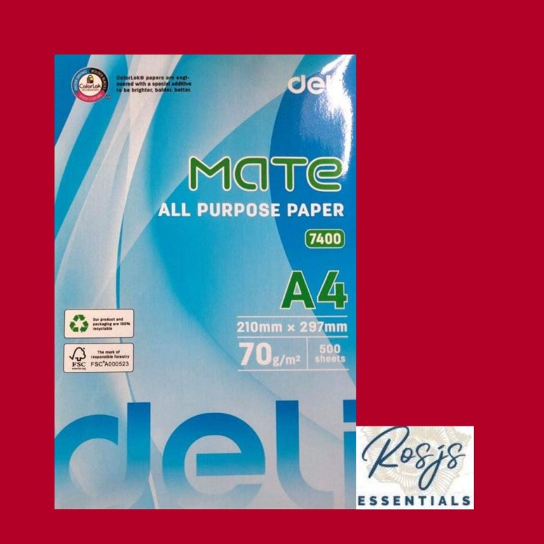DELI Mate Bond Paper A4, Hobbies & Toys, Stationary & Craft, Craft ...