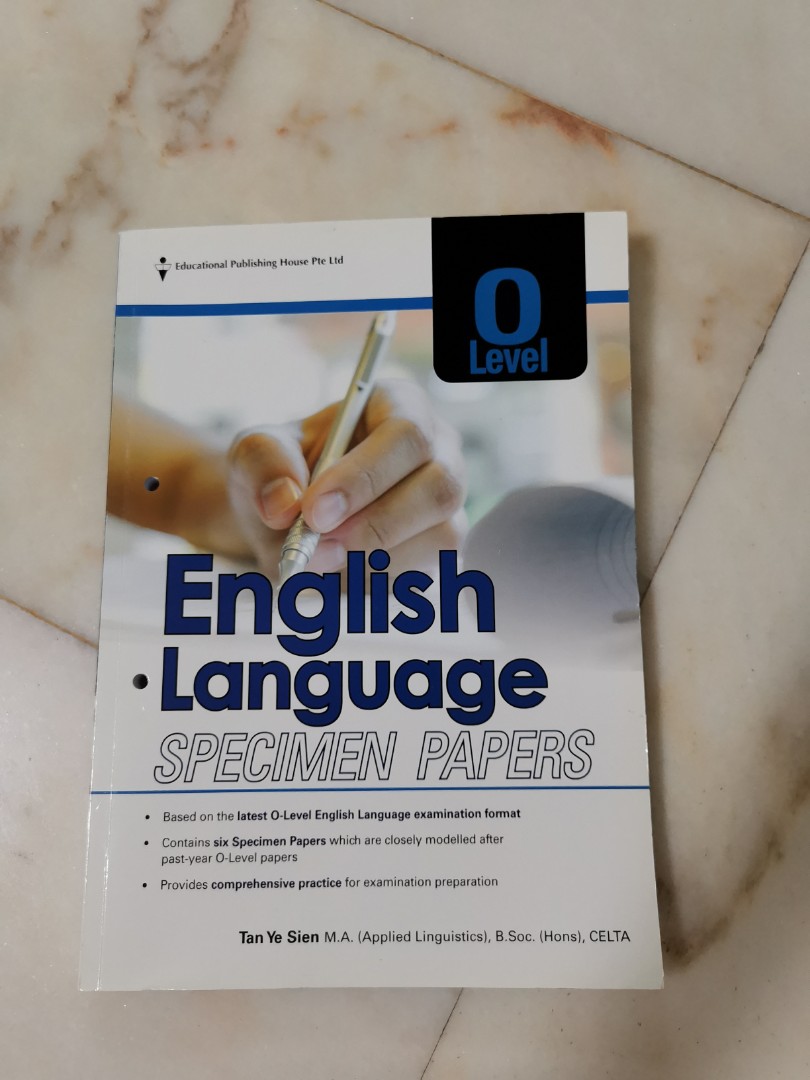 English O Level Specimen Papers, Hobbies & Toys, Books & Magazines ...