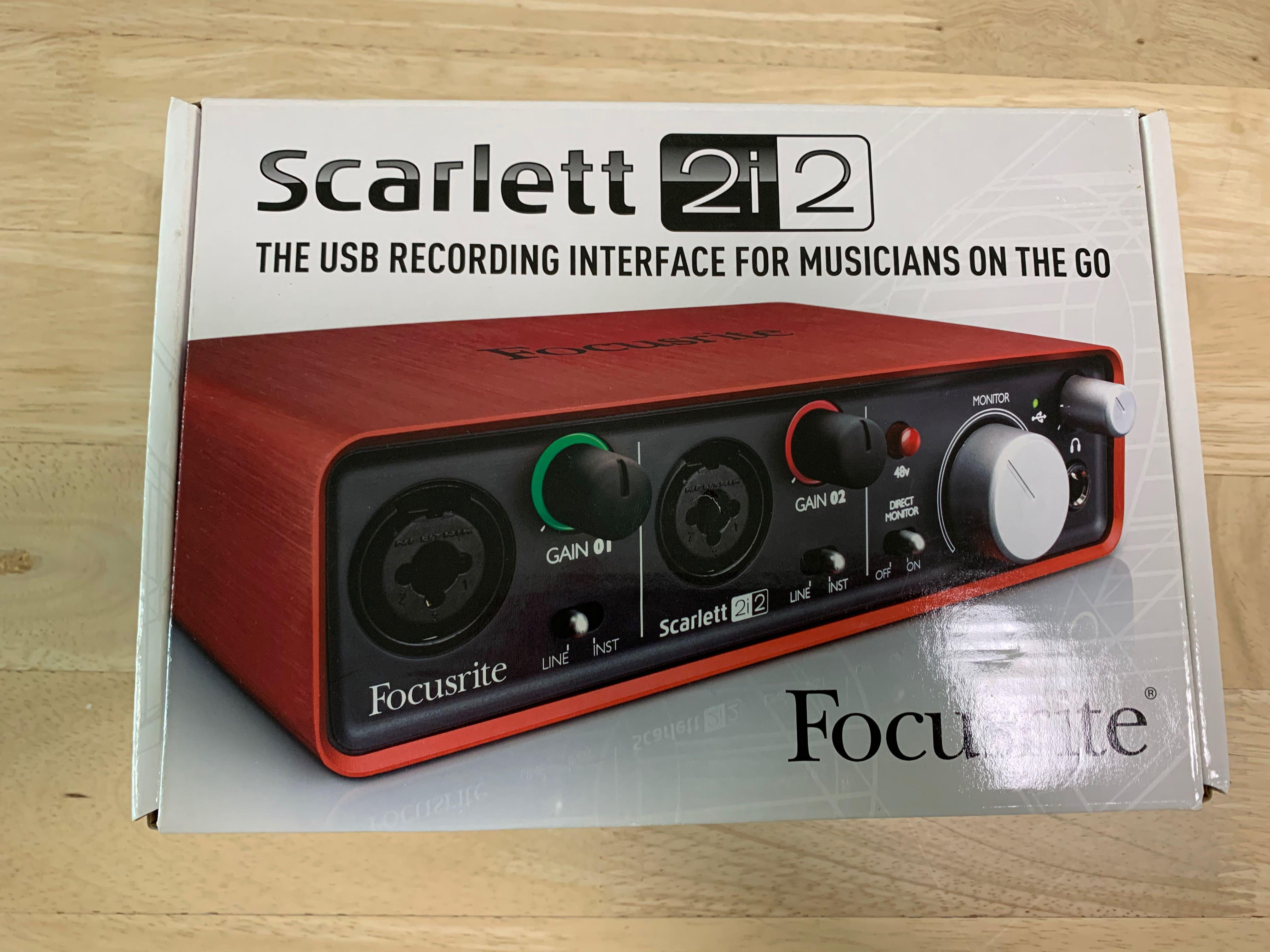 Focusrite Scarlett 2i2 ( 1st gen ), Hobbies & Toys, Music & Media ...