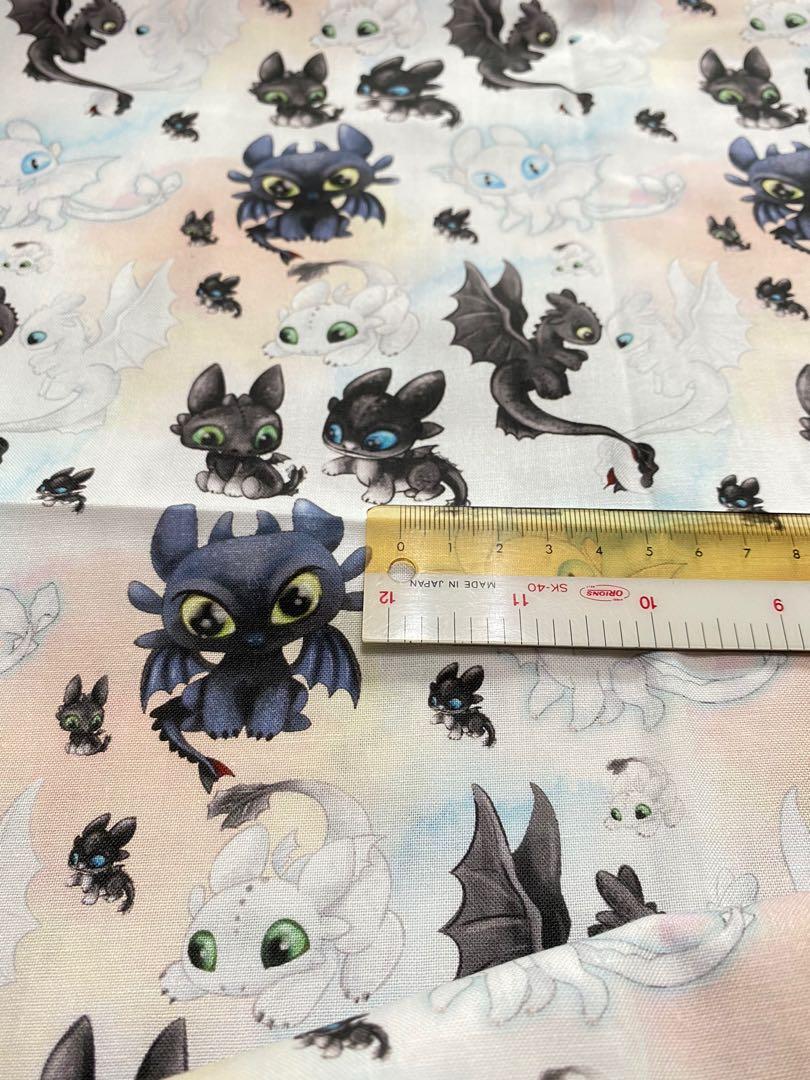 Foodies/Sushi/How to Train A Dragon(Toothless) Cotton Fabrics, Hobbies ...