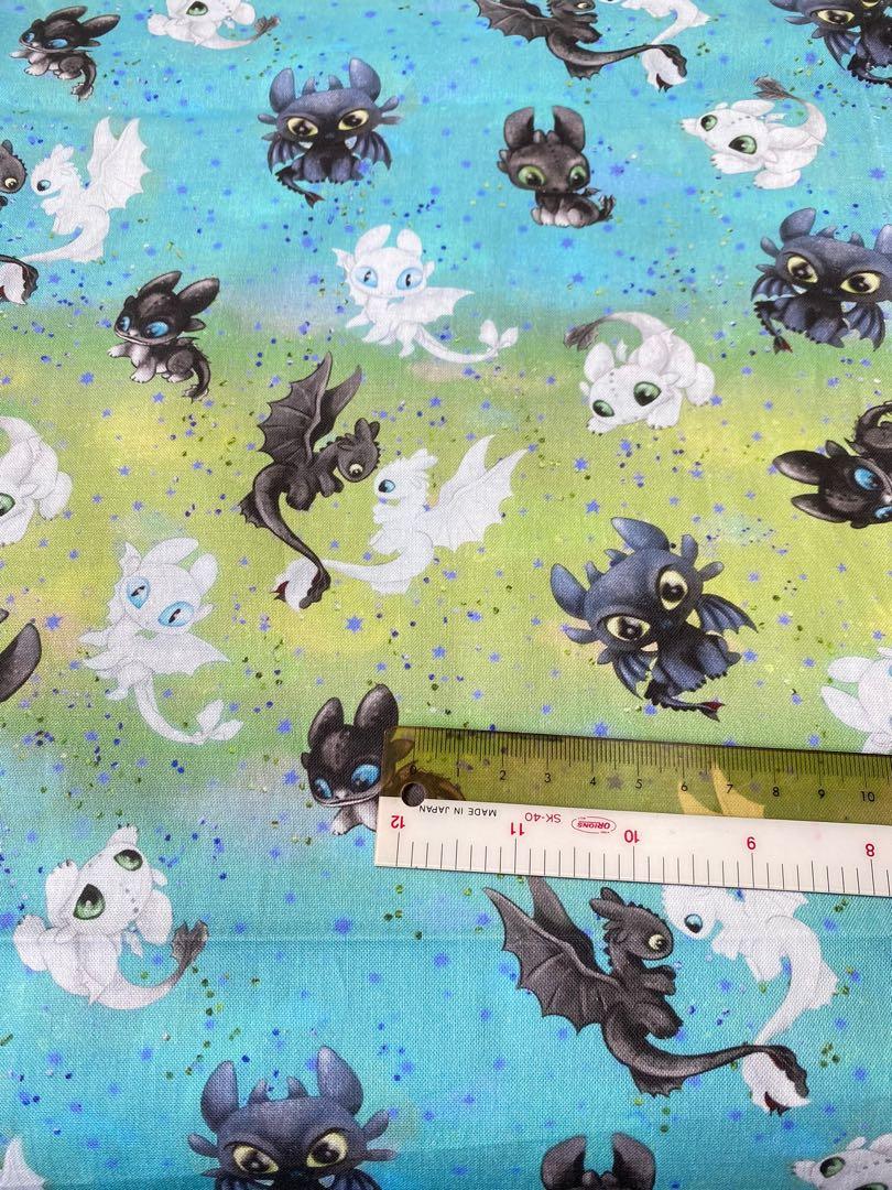 Foodies/Sushi/How to Train A Dragon(Toothless) Cotton Fabrics, Hobbies ...