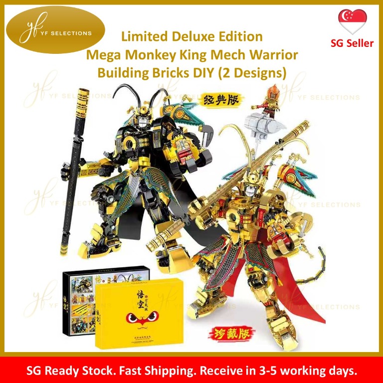 Limited Edition Deluxe Class, Building Brick DIY Gold Series Mega ...