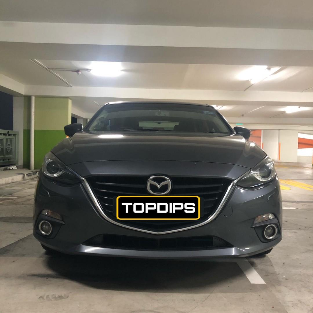 Mazda 3 Dechrome Mazda 3 Plastidip Front Grille Logo Emblem Side Window ...