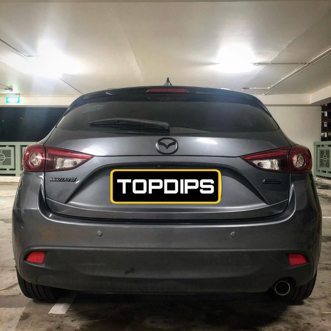 Mazda 3 Dechrome Mazda 3 Plastidip Front Grille Logo Emblem Side Window ...