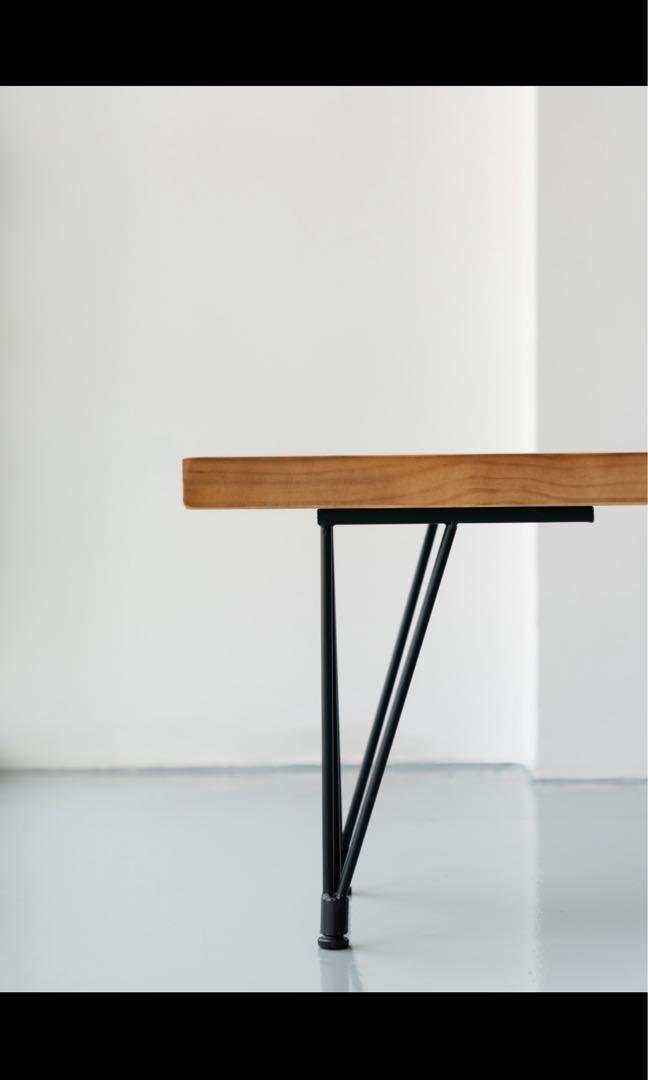 Nordic Long Wooden Bench, Furniture & Home Living, Furniture, Tables ...