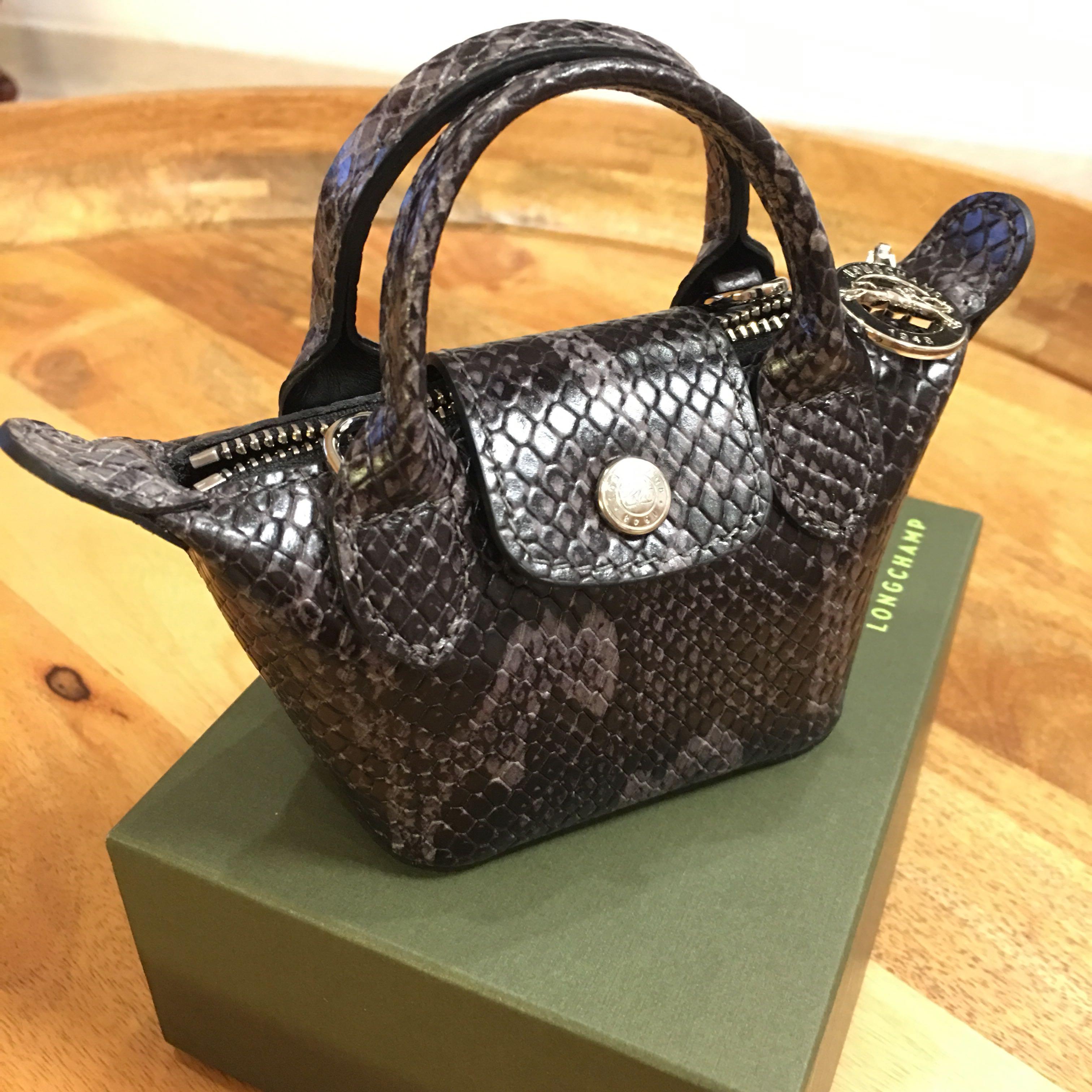 [Only one in HK!] Longchamp micro mini LE PLIAGE CUIR CROSSBODY BAG XS ...