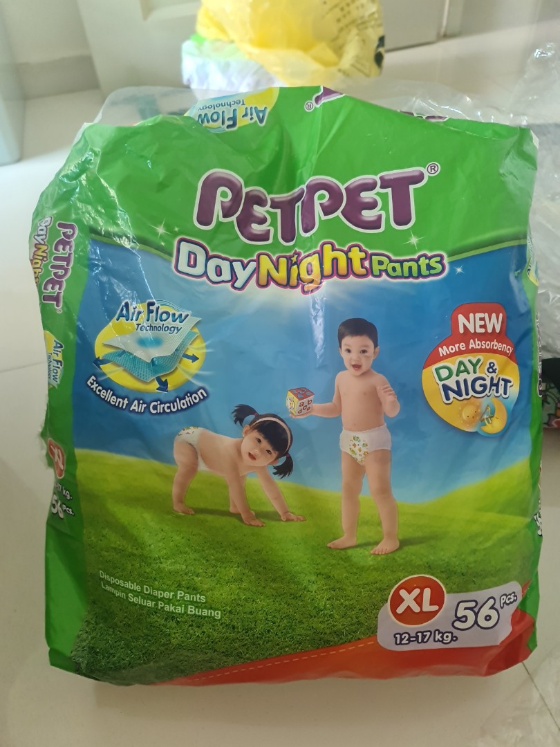Petpet day and night diaper pants, Babies & Kids, Bathing & Changing ...