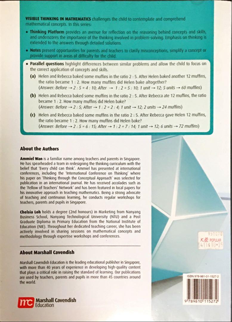 Primary 5 Maths Visible Thinking in Mathematics, Hobbies & Toys, Books ...