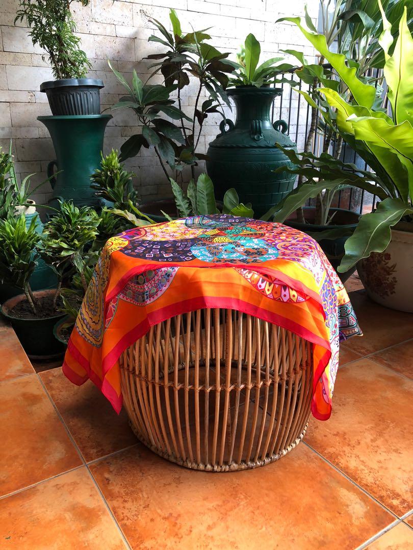 Rattan Ottoman / table / stool / hamper, Furniture & Home Living ...