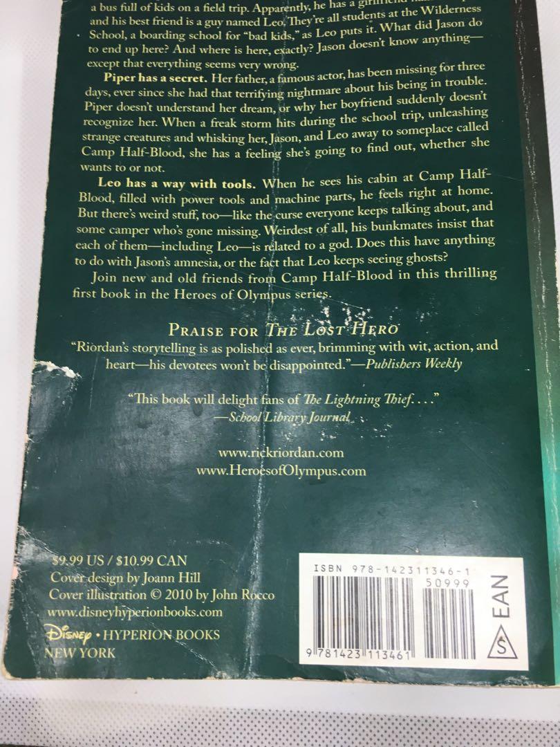 Rick Riordan: The Lost Hero, Hobbies & Toys, Books & Magazines, Fiction ...