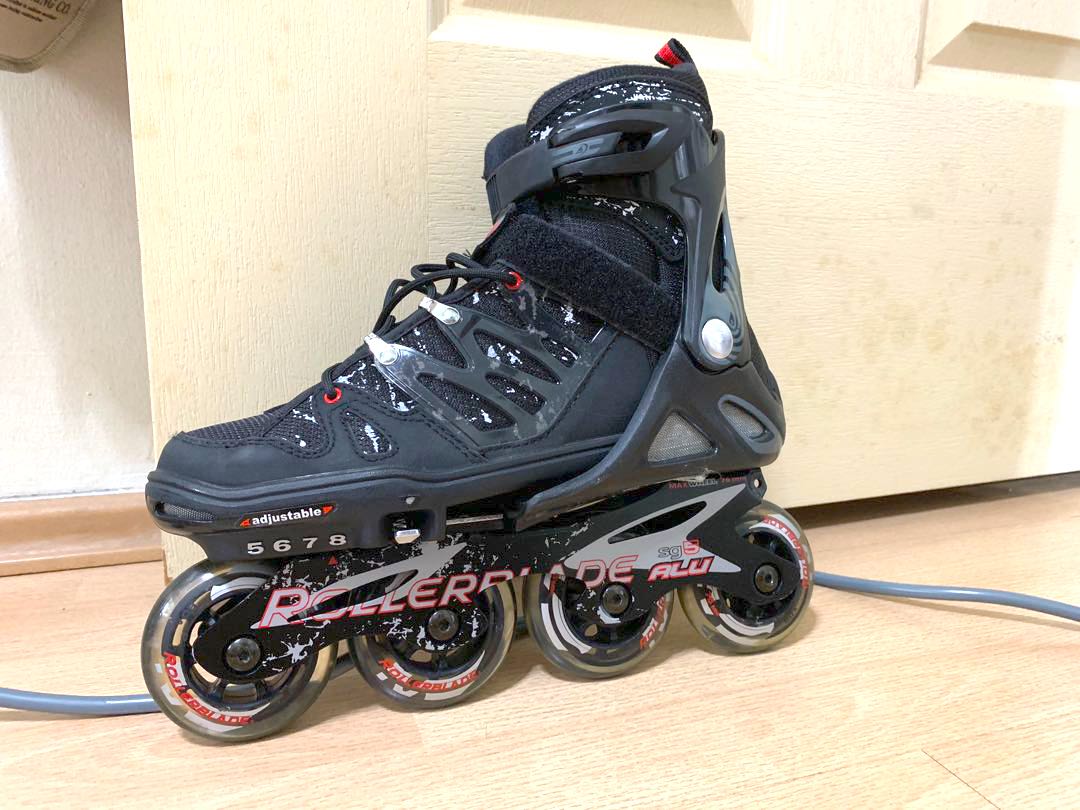 Rollerblade Spit fire SG5 bearing Alu adjustable inline skate, Sports ...