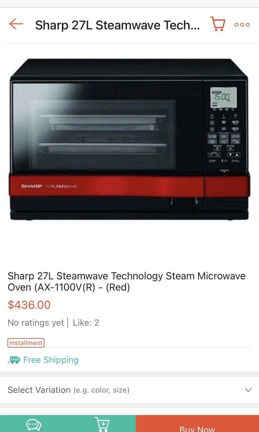 Sharp Steamwave Steam/ Microwave Oven with grill function, TV & Home ...