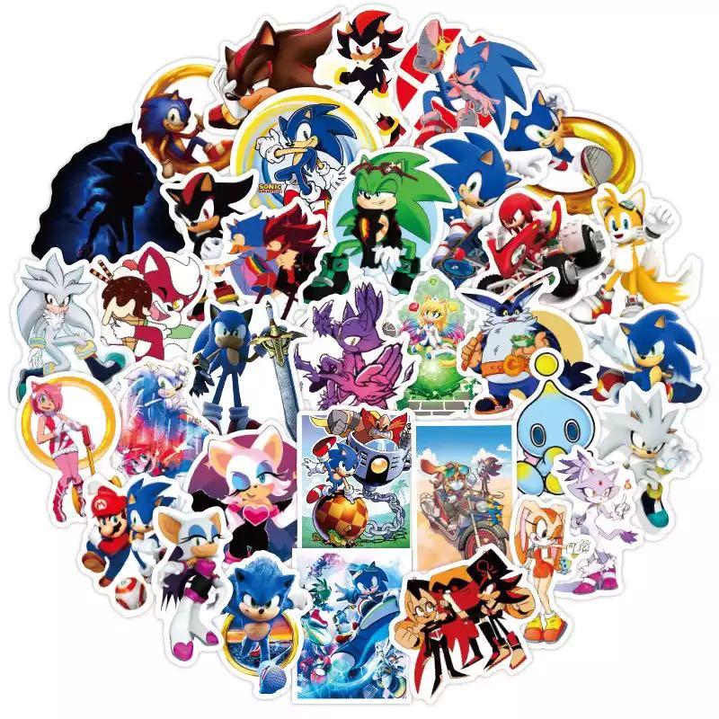 (Stickers) 50pc Sonic The Hedgehog SEGA Video Game Series Nostalgic ...