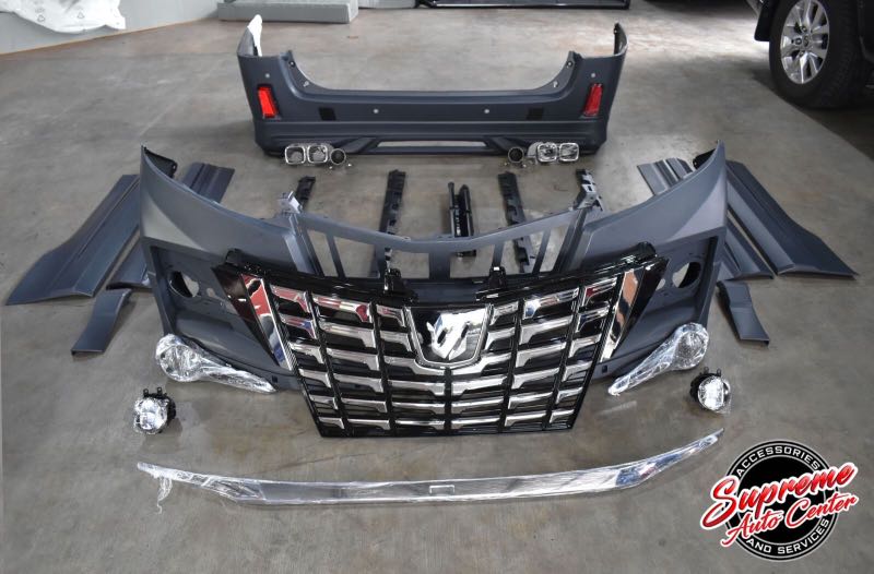 Toyota Alphard Body Kit Bumper Grill replacement accessories bodykit ...