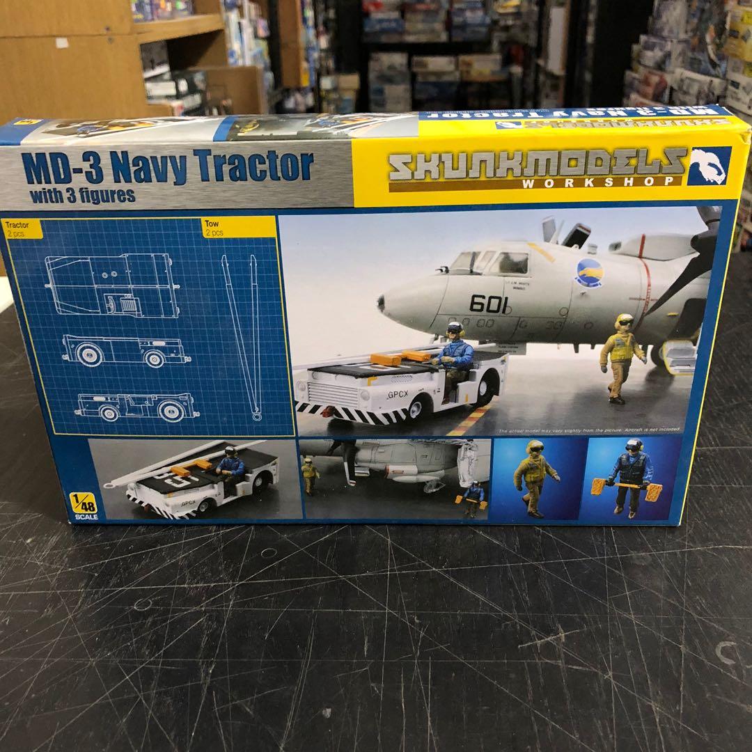 1/48 Skunkmodels MD-3 Navy Tractor w/ 3 Figures Model kit, Hobbies ...