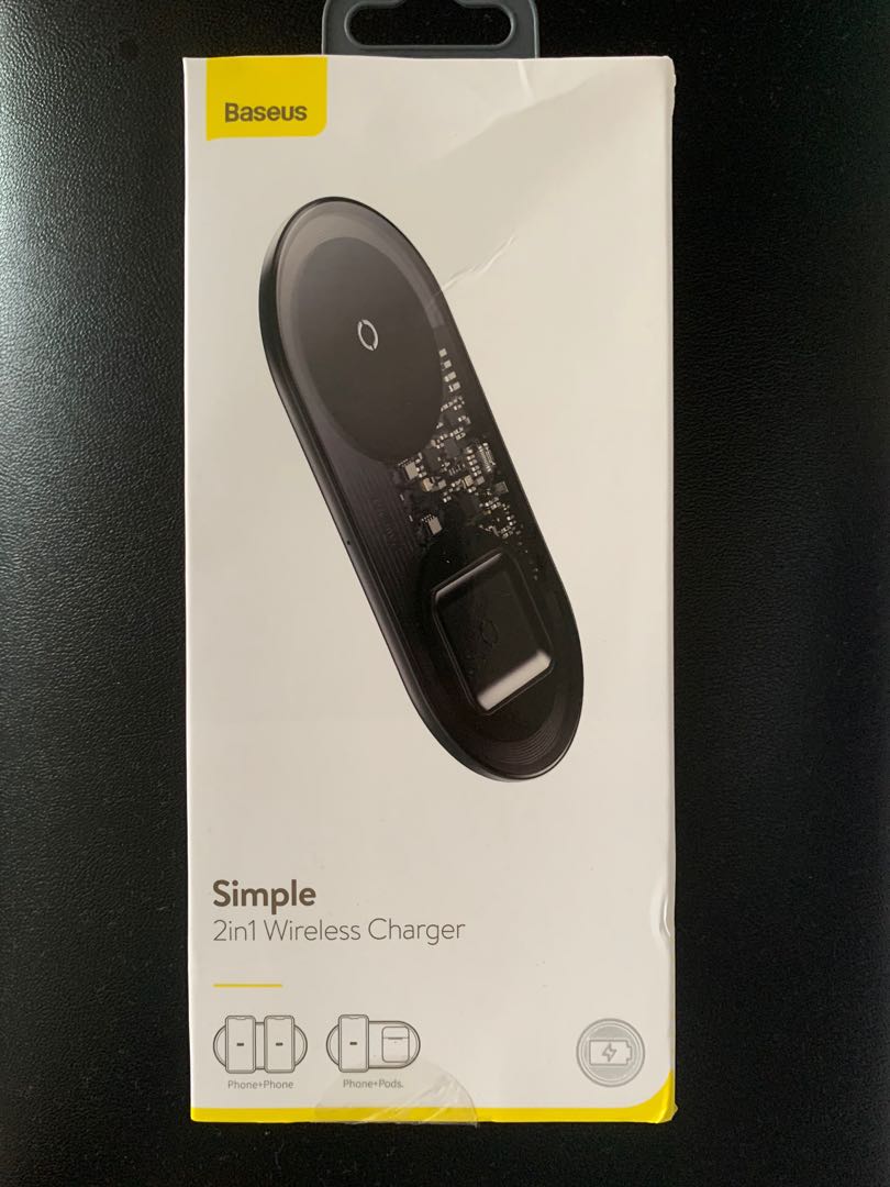 Baseus dual wireless charger transparent ver., Mobile Phones & Gadgets ...